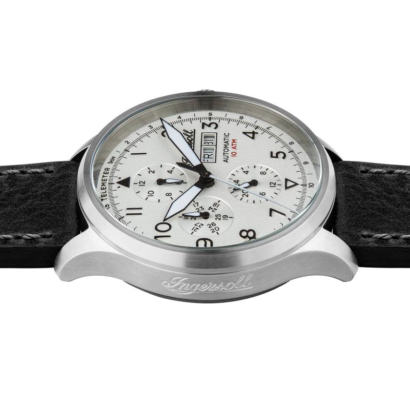 Ingersoll I01901 Herrenuhr The Bateman Quarzwerk Edelstahl poliert ...